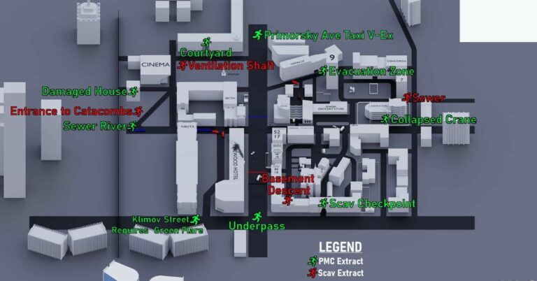 Escape From Tarkov's Street Of Tarkov Map: All Exfil Locations Revealed! - Game Empress
