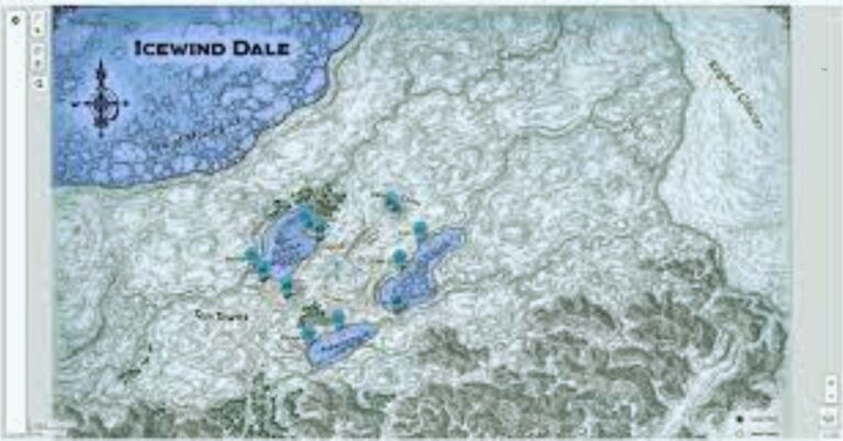Icewind Dale Map: A Guide To The Frozen North Of Faerun
