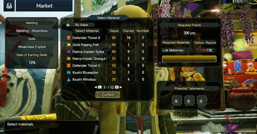Monster Hunter Rise Melding Guide: How To Craft And Reroll Talismans?