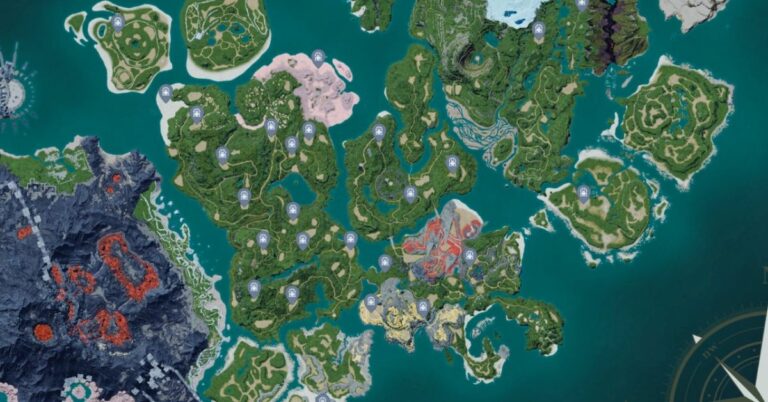 Palworld Interactive Map: How To Find And Catch All The Pals In The ...